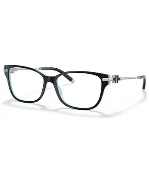 Tiffany & Co. Rectangle Eyeglasses - Black On Tiffany Blue