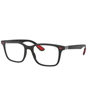 Ray-ban Scuderia Ferrari Square Eyeglasses - Matte Black