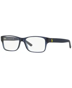 Polo Ralph Lauren Rectangle Eyeglasses - Shiny Transparent Blue