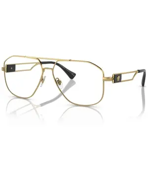 Versace Pilot Eyeglasses - Gold-tone