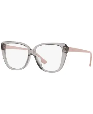 VOGUE EYEWEAR Vo5413f Butterfly Low Bridge Fit Eyeglasses - Transparent Gray