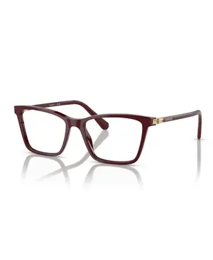 SWAROVSKI Rectangle Eyeglasses - Burgundy