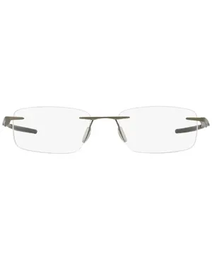 Celine Oakley Rimless Rectangle Eyeglasses - Pewter