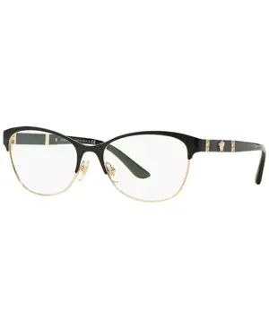 Versace Irregular Eyeglasses - Black Gold