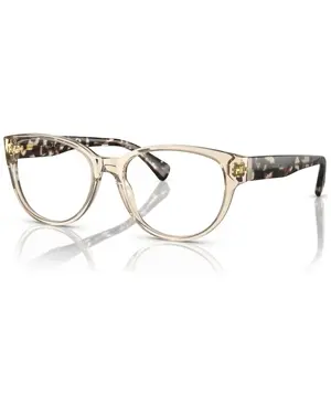 Ralph Lauren Oval Eyeglasses - Shiny Transparent Light Brown