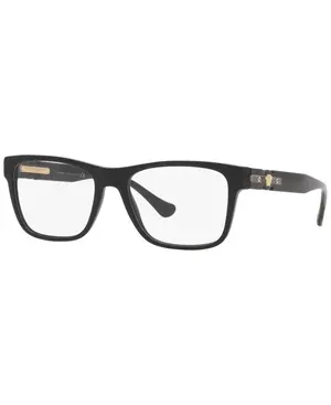 Versace Versace Rectangle Eyeglasses Black