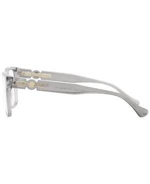 Versace Ve3303 Rectangle Eyeglasses - Transparent Gray