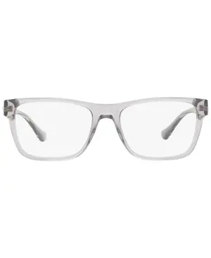 Versace Rectangle Eyeglasses - Transparent Gray