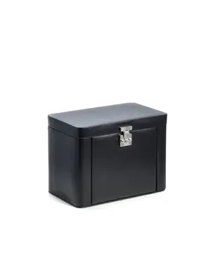 BEY-BERK Lizard 4 Level Jewelry Box With Travel Pouch