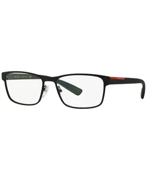 Prada Rectangle Eyeglasses - Rubber Bla