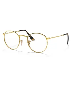 Ray-ban Round Metal Optics Eyeglasses - Gold-tone