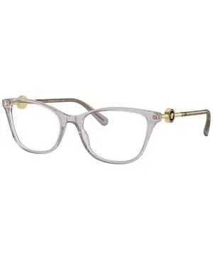 Versace Cat Eye Eyeglasses - Transparent Gray