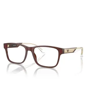 Emporio Armani Emporio Armani Eyeglasses Shiny Opaline Brown