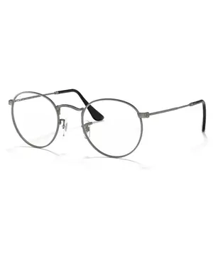Ray-ban Round Frame Eyeglasses - Gunmetal