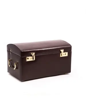 BEY-BERK Croco Jewelry Chest With Levels - Multi