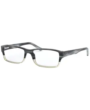 Ray-ban Rectangle Eyeglasses - Gray Horn