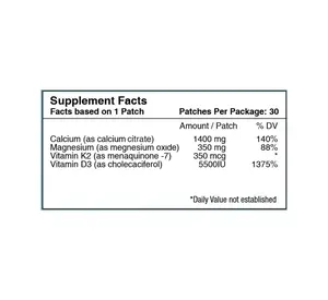 PATCHAID Vitamin D3 Plus Calcium Vitamin Patch