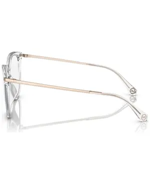 Michael Kors Round Eyeglasses - Clear Transparent