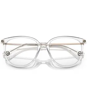Michael Kors Round Eyeglasses - Clear Transparent