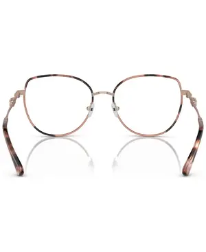 Michael Kors Irregular Eyeglasses - Rose Gold-tone,pink Tortoise