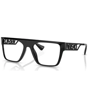 Versace Rectangle Eyeglasses - Black