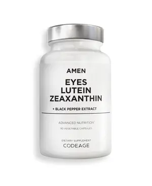 Amen Eyes Lutein Zeaxanthin Supplement Eyes Vitamins - White