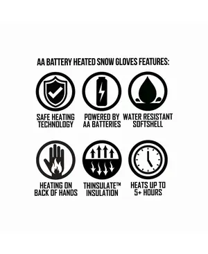 ACTIONHEAT Aa Battery Heated Gloves