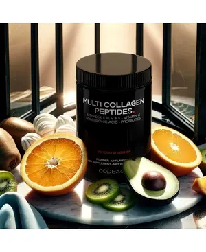 CODEAGE Multi Collagen Peptides Powder + Probiotics Black Edition