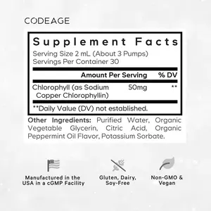 CODEAGE Chlorophyll Liquid Drops Supplement