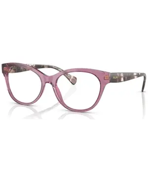 Ralph Lauren Cat Eye Eyeglasses - Shiny Transparent Violet