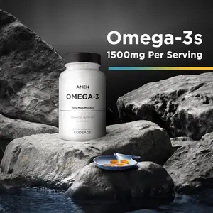 Amen Omega-3 Supplement 1500mg High-potency Daily Omega 3 Epa And Dha Fatty Acids Fish Oil 45-day Supply Omega 3 Fatty Acid Supplements