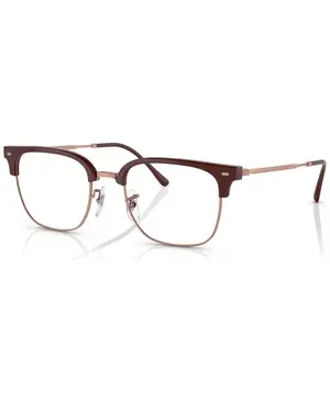 Ray-ban Square Eyeglasses - Bordeaux On Rose Gold-tone
