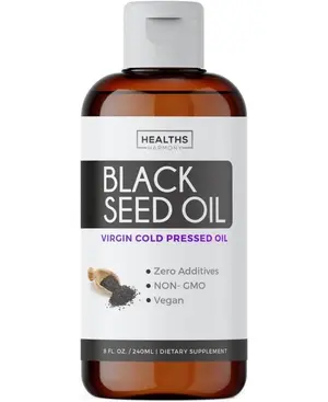HEALTHS HARMONY Organic Black Seed Oil Liquid - No Color