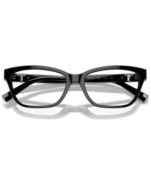 Tiffany & Co. Tortoiseshell Pillow Frame Eyeglasses - Black