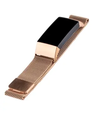 WITHIT Gold-tone Stainless Steel Mesh Band - Rose Gold-tone