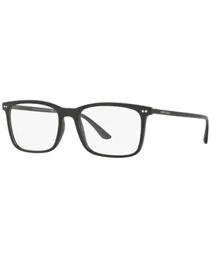 Giorgio Armani Square Eyeglasses - Matte Blac