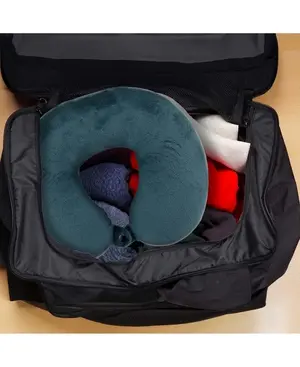 PURSONIC 3 Memory Foam Travel Pillows With Sleep Masks By