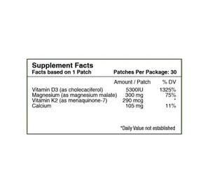 PATCHAID Vitamin D3 With K2 Vitamin Patch