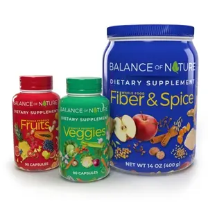 BALANCE OF NATURE Whole Health System Whole Food Fruits & Veggies And Fiber & Spice Supplements - No Color