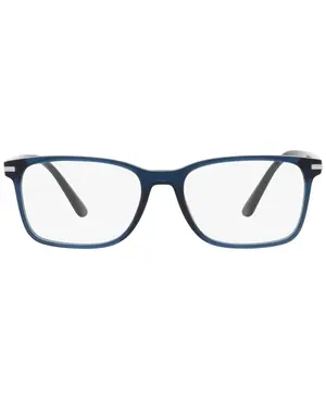 Prada Rectangle Full Rim Eyeglasses - Blue Crystal