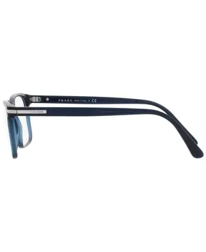 Prada Rectangle Full Rim Eyeglasses - Blue Crystal