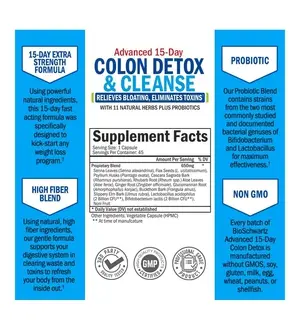 BIOSCHWARTZ Colon Cleanser & Detox For Weight Loss