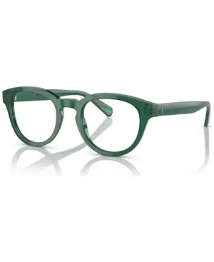 Polo Ralph Lauren Phantos Eyeglasses - Shiny Transparent Green