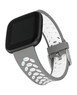 WITHIT Fitbit Versa Sport Band - Gray,white