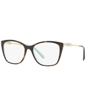 Tiffany & Co. Square Eyeglasses - Havana On Tiffany Blue