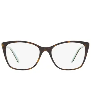 Tiffany & Co. Square Eyeglasses - Havana On Tiffany Blue
