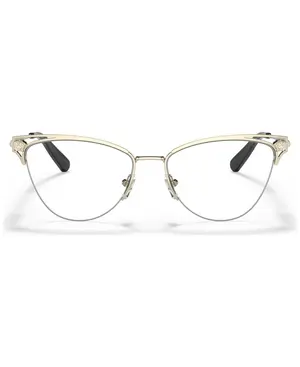 Versace Cat Eye Eyeglasses - Pale Gold Tone