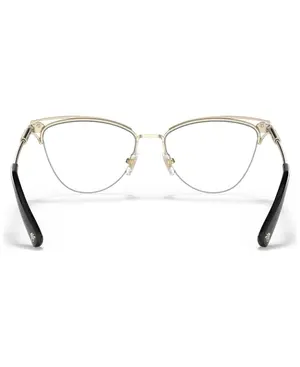 Versace Cat Eye Eyeglasses - Pale Gold Tone
