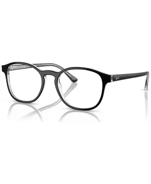 Ray-ban Phantos Eyeglasses - Black On Transparent
