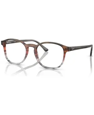 Ray-ban Phantos Eyeglasses - Striped Brown,red